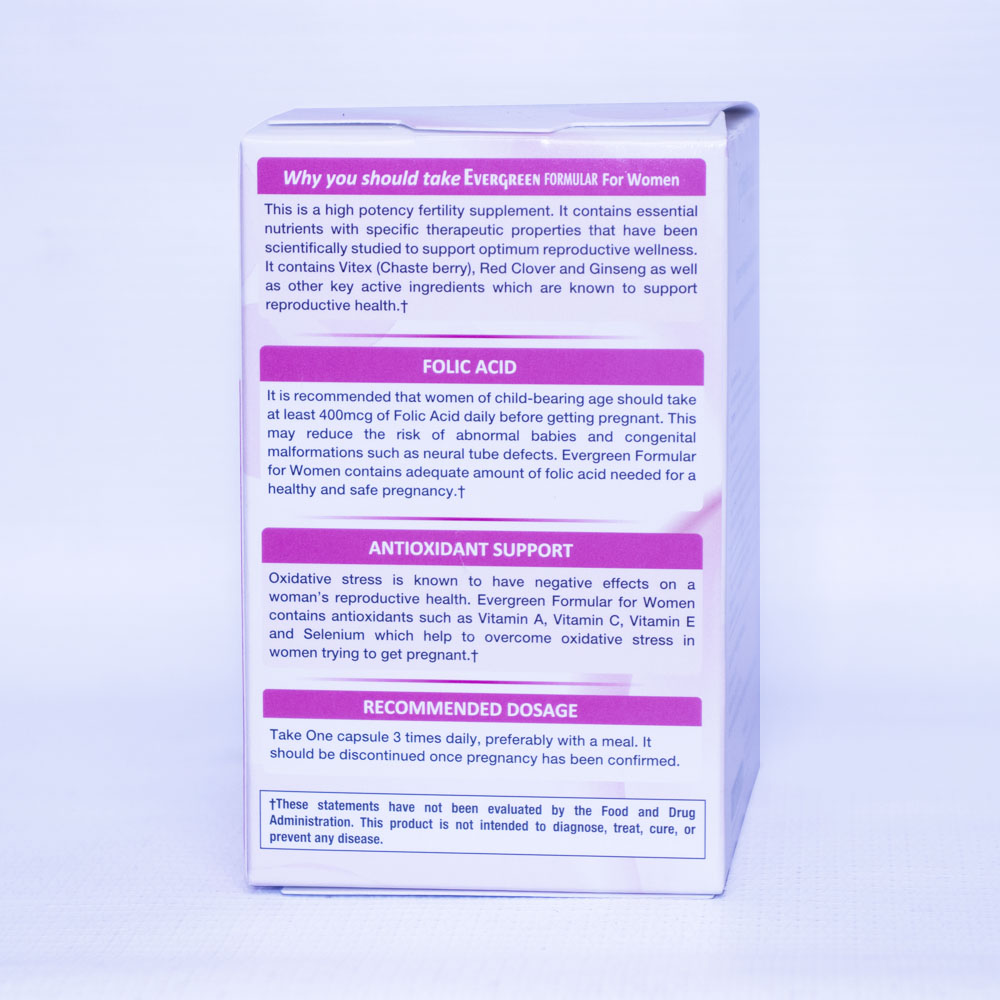 Evergreen Formular for Women – Evergreen Naturale