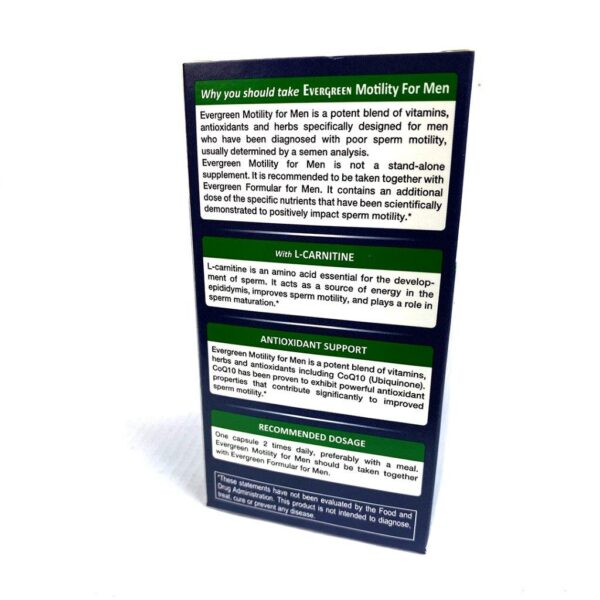 Evergreen Motility for Men (Sperm Motility Solution) - Evergreen Naturale